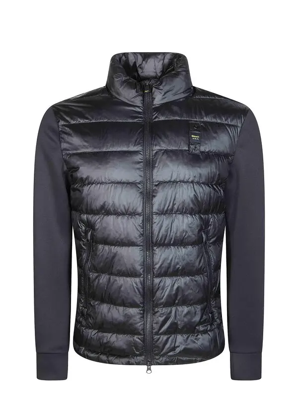 BLAUER. Biker Sweatshirt - Nero