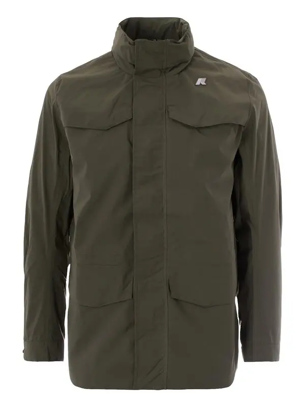 K-WAY Lightweight Hooded Field Jacket - Green Lichen