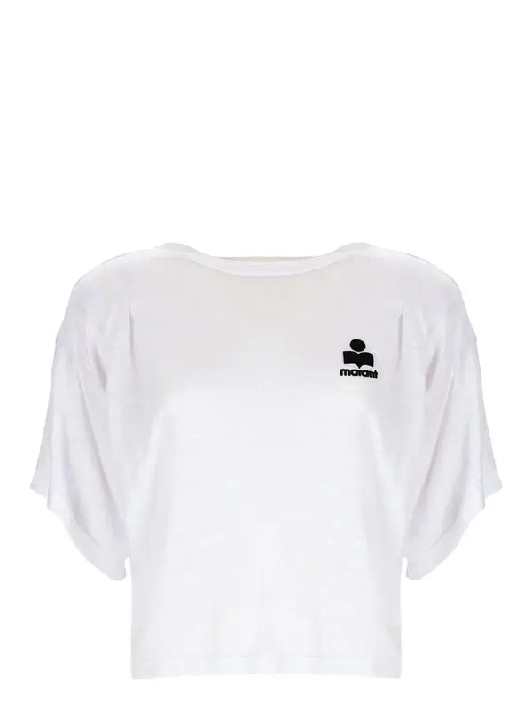 MARANT ETOILE Graphic Logo Oversized T-shirt - White