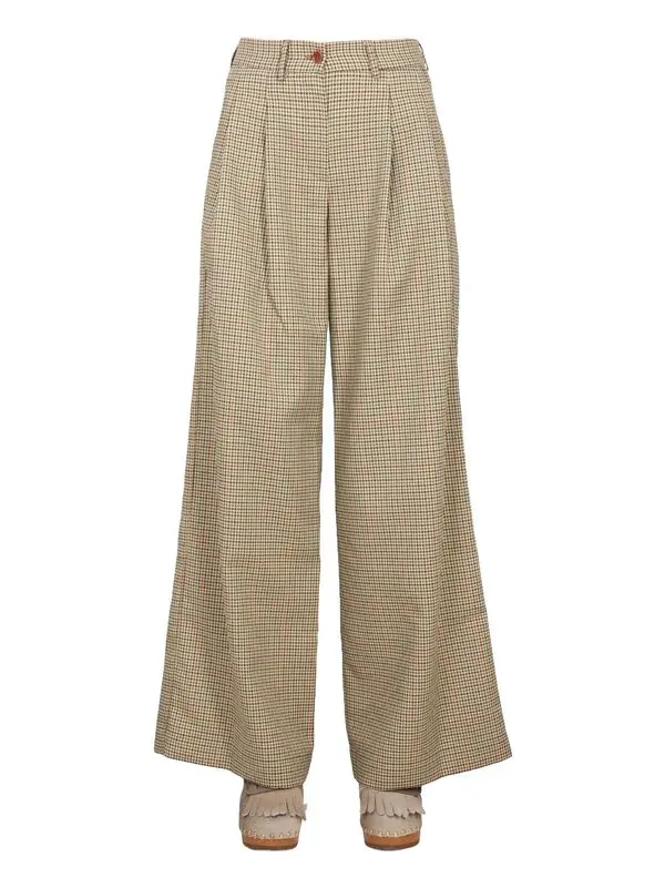 MAISON JEJIA Pied-de-poule Trousers - Multicolour