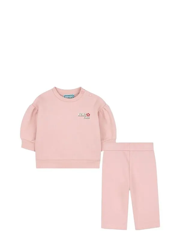 Kenzo Mini Comfort" Sweatshirt And Pants Set - Pink