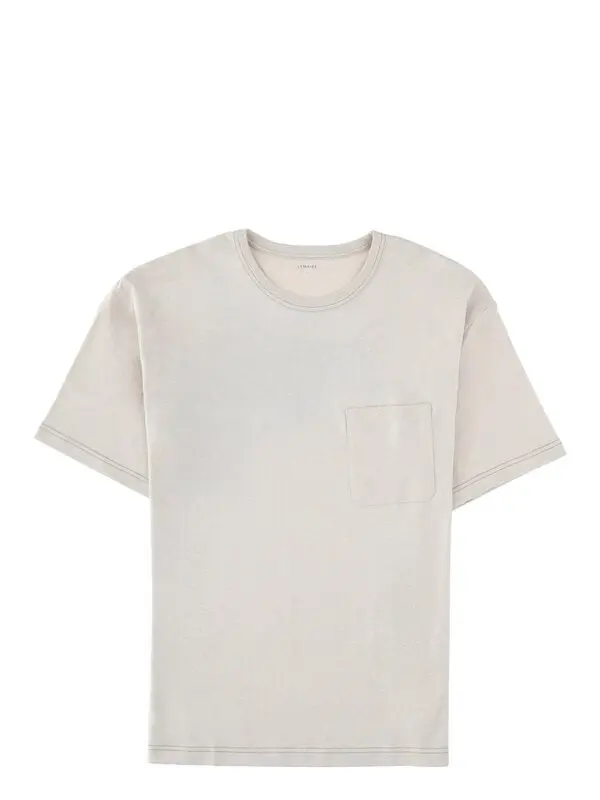 LEMAIRE Boxy Short Sleeve T-shirt In Heavy Jersey - Ivory