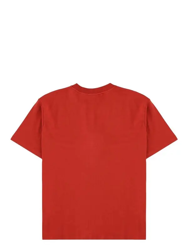 Drole De Monsieur Classic Cotton T-shirt For Ss26 - Red