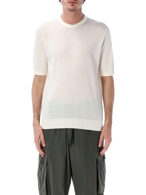 John Smedley Timeless Cotton T-shirt Kempton Regular Fit - Starch