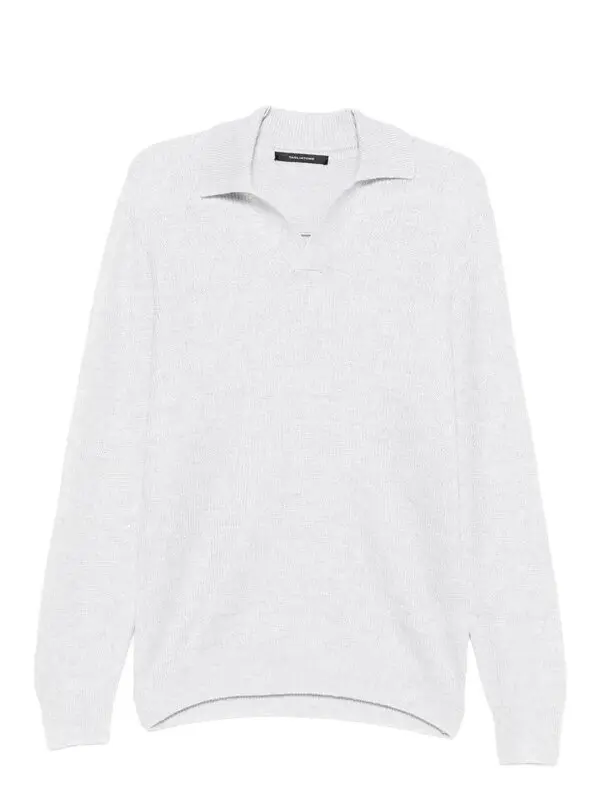 Tagliatore Ribbed Cotton Sweater - Beige