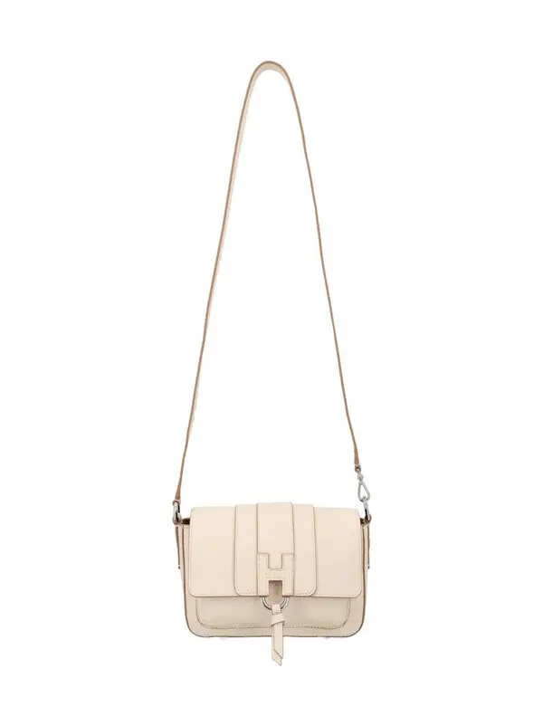 Hogan Calf Leather Mini Shoulder Bag - Ivory