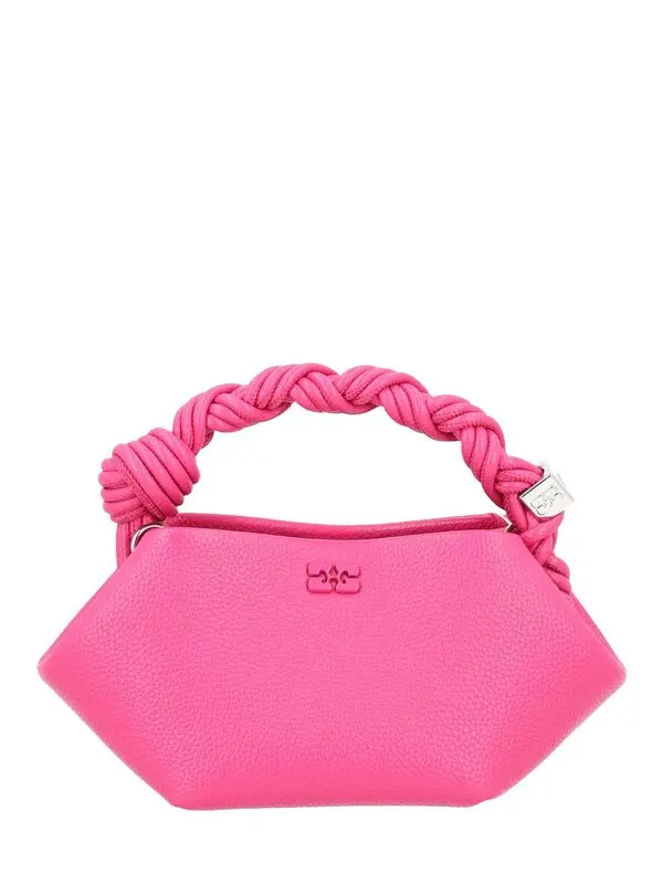 GANNI Twisted Handle Mini Handbag - Fuchsia