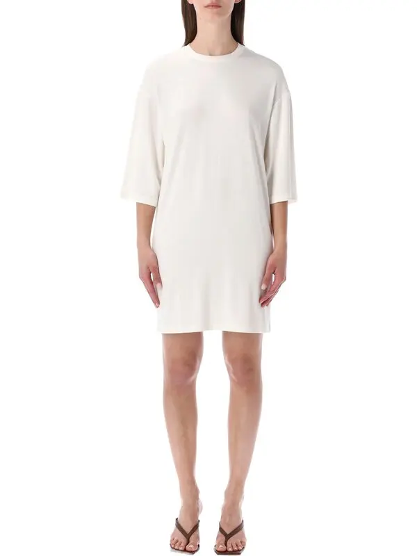 THE FRANKIE SHOP Sian Oversized Mini T-shirt Dress - White