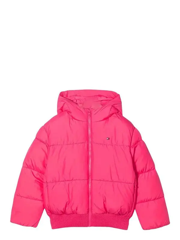 Tommy Hilfiger Padded Zip Up Jacket - Fuchsia