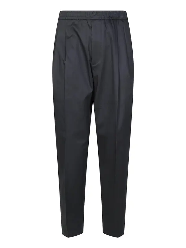 BE ABLE Mini Trousers With Elastic Waist And Double Pleats - Nero