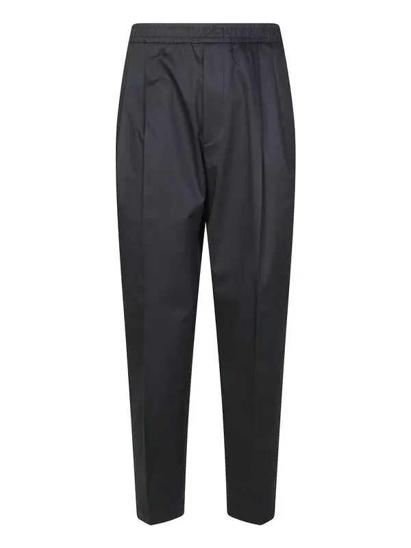 BE ABLE Mini Trousers With Elastic Waist And Double Pleats - Nero