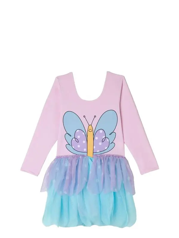 Stella McCartney Mini Dress With Butterfly Print - Multicolour