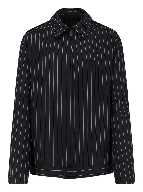 Y3 Mini Utility Blouson With Pinstripe Pattern - Black
