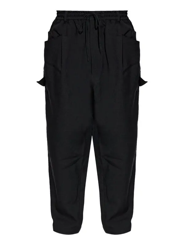 Y3 Drawstring Waist Trousers - Black