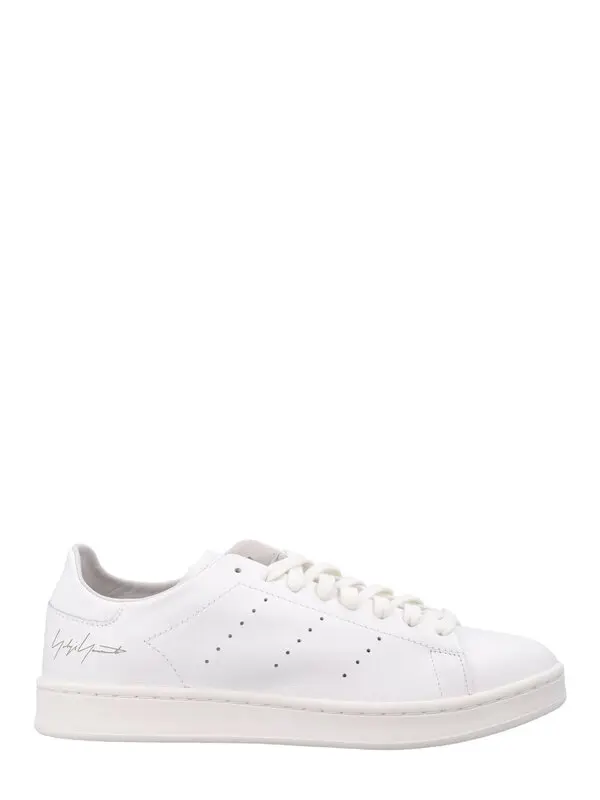 Y3 Low-top Leather Lace-up Sneakers - Bianco