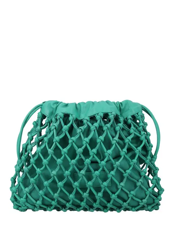 THE FRANKIE SHOP Mini Pouch Handbag - Emerald