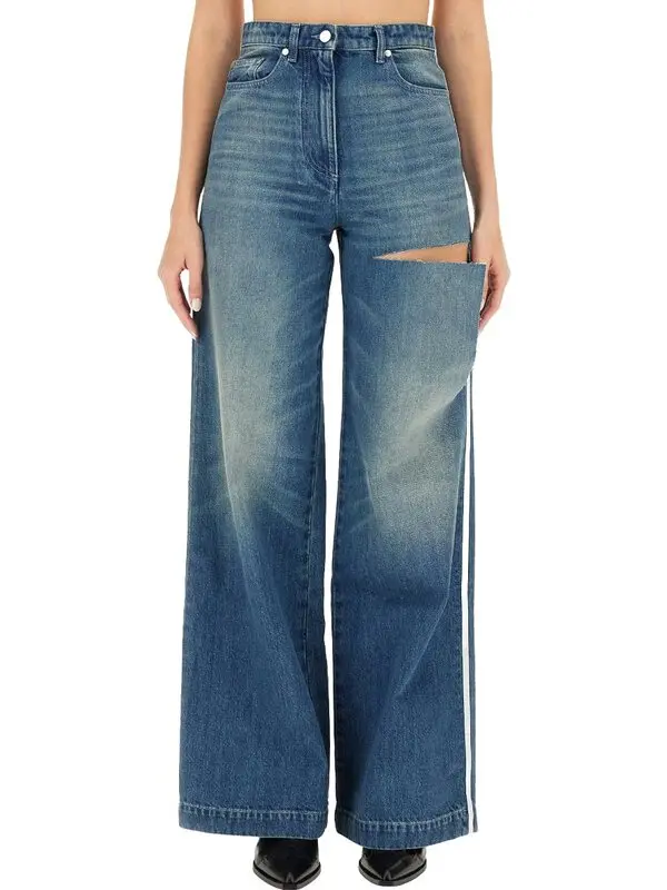 PETER DO Wide Leg Jeans - Blue