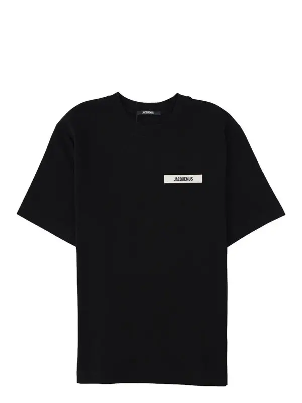Jacquemus Regular Fit Grosgrain Shirt Size - Black