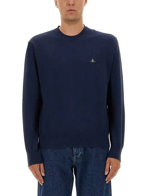 VIVIENNE WESTWOOD Jersey With Logo - Blue