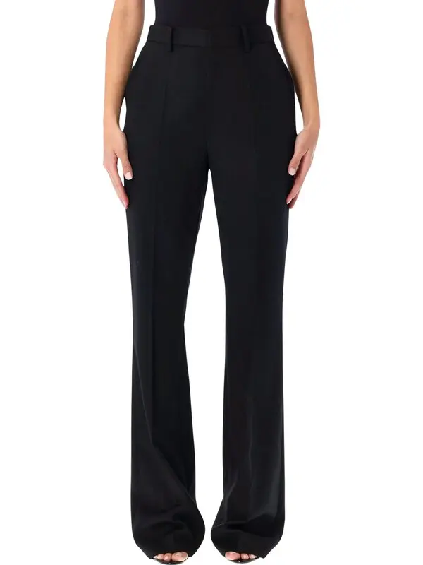 Ralph Lauren Tailored Slim-leg Bootcut Trousers - Black