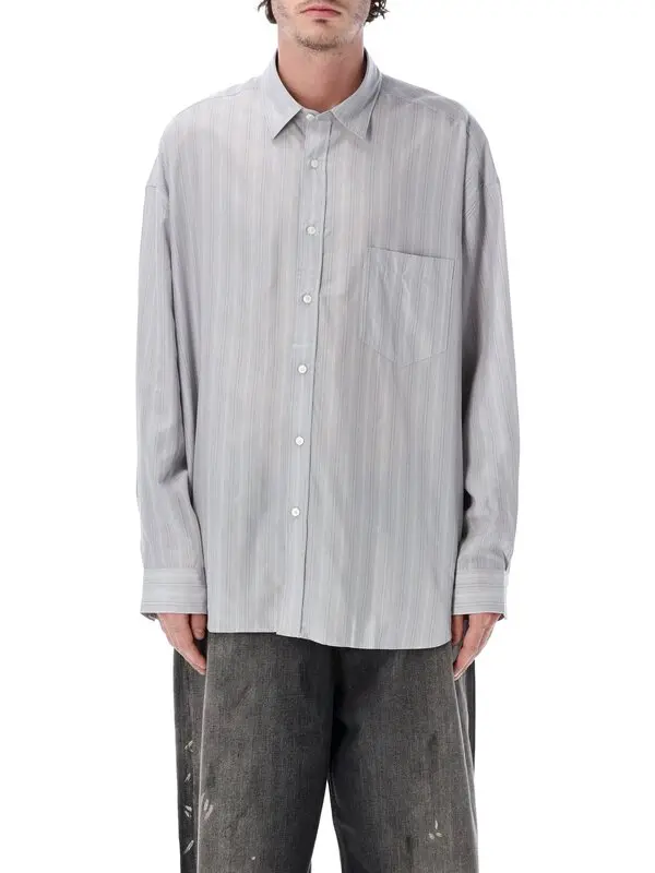 Acne Studios Relaxed Fit Button-up Shirt Size - Grey Multi