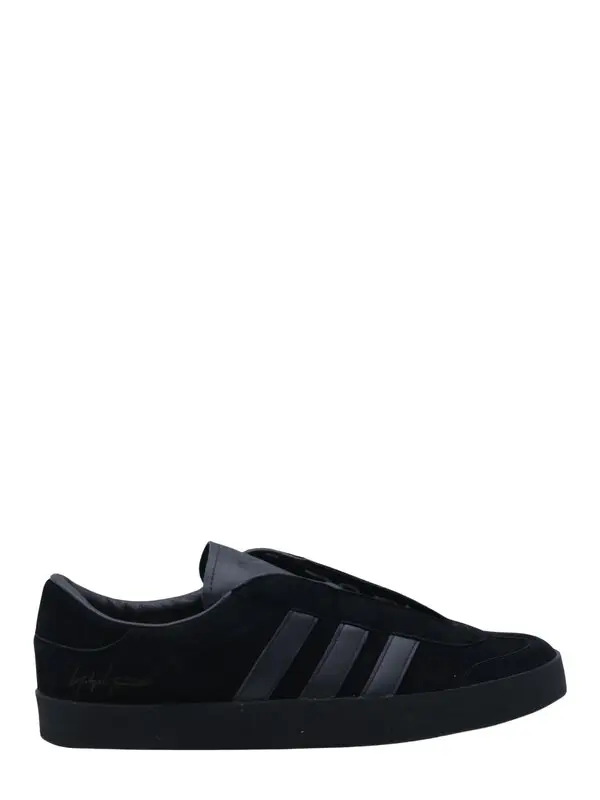 Y3 Leather Lace-up Sneakers - Black