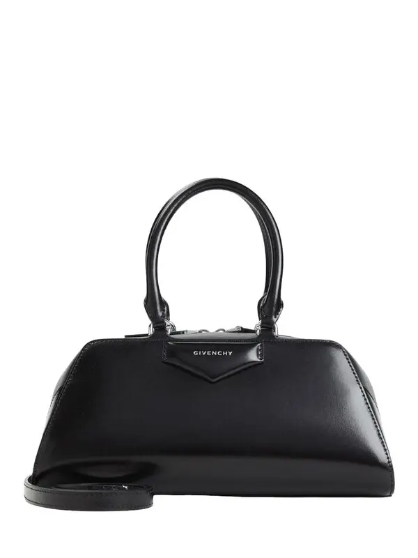 Givenchy Small Antigona East-west Bag In Box Leather - Black