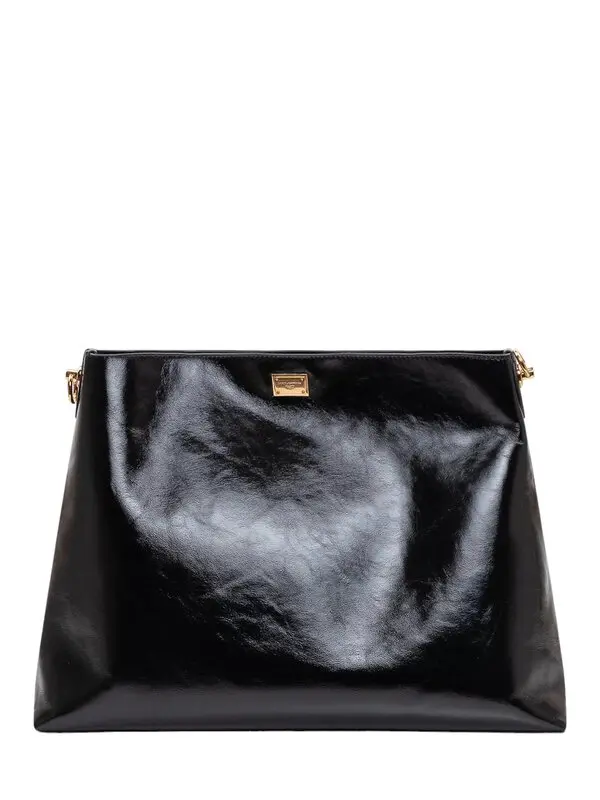 Dolce & Gabbana Metallic Detail Shoulder Bag - Nero