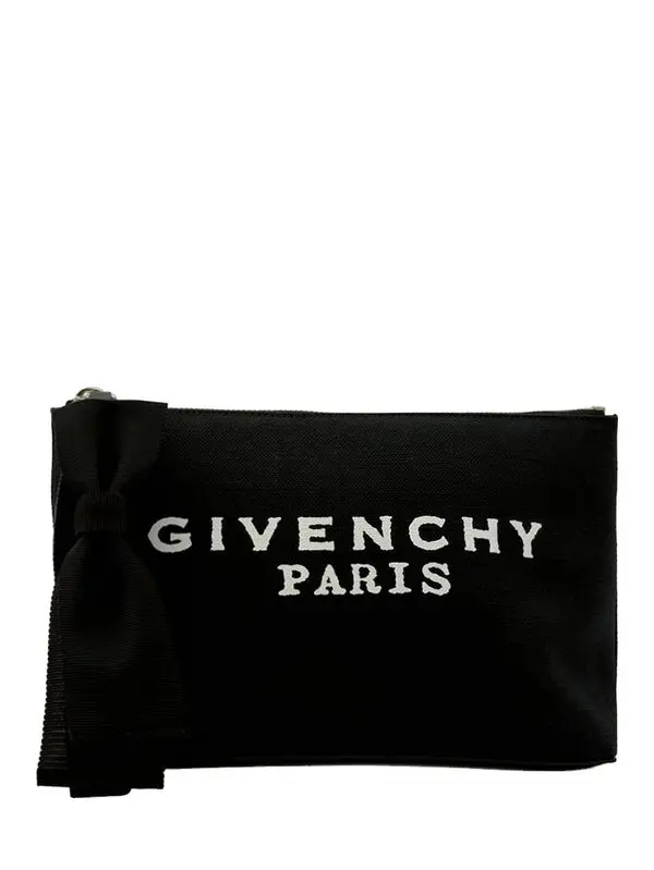 Givenchy Logo Pouch Handbag - Black
