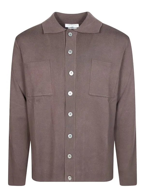 DANIELE FIESOLI Textured Shirt Jacket - Marrone