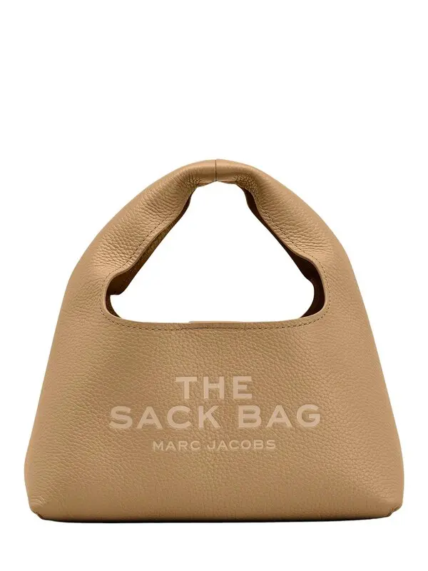 Marc Jacobs Top Handle Logo Print Handbag - Beige