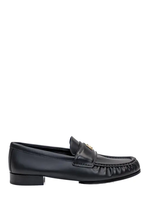 Givenchy 4g Loafers In Lamb Leather - Black