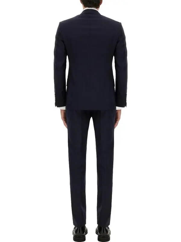TOM FORD Grand Overcheck Shelton Suit - Blue