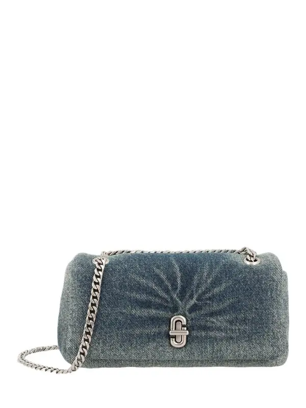 Marc Jacobs Quilted Mini Handbag With Chain Strap - Blue