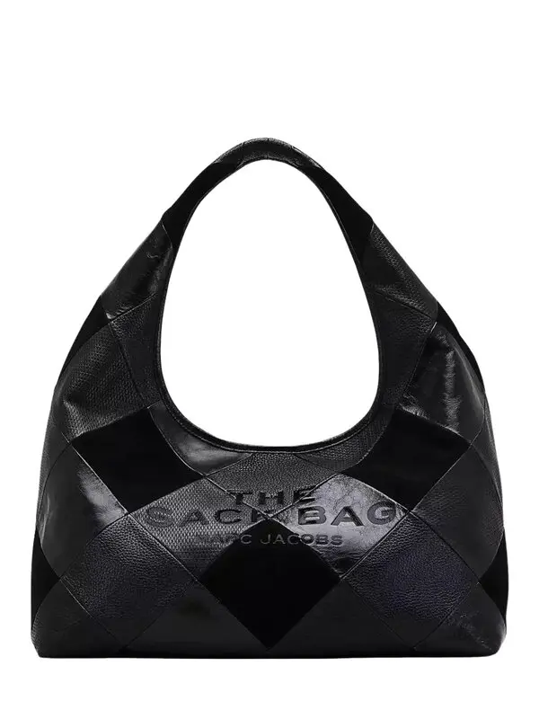 Marc Jacobs Sack Bag Patchwork Suede Tote Bag - Black