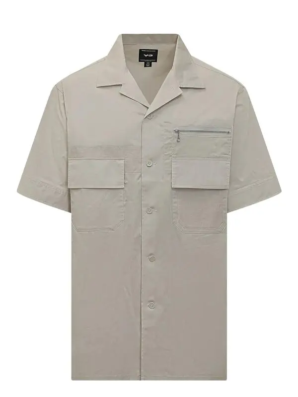 Y3 Short Sleeve Utility Shirt - Chalk