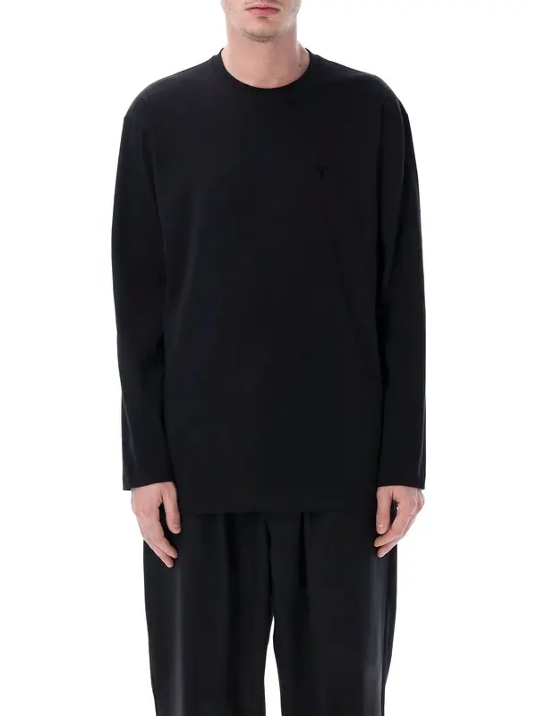 Y3 Mini Relaxed Fit Long Sleeve T-shirt Size - Black