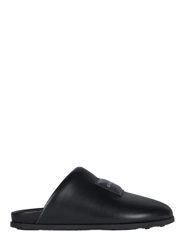 Givenchy Asymmetrical Design Soft Slides - Nero