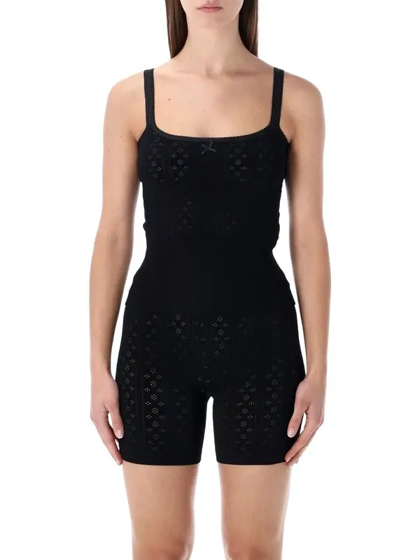 JW Anderson Scalloped Cami Top - Black