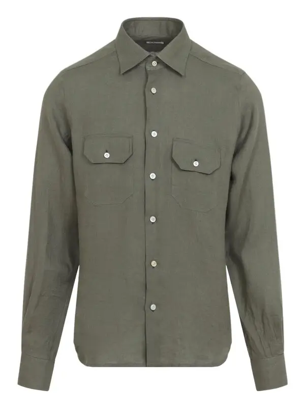 Kiton Linen Shirt - Green