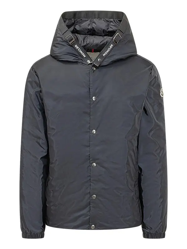 Moncler Hooded Lightweight Jacket - Blu