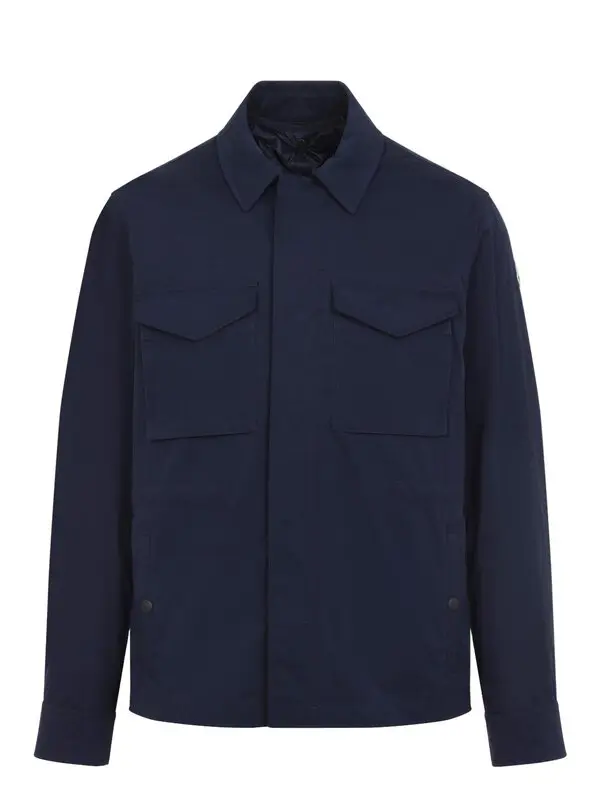Moncler Roquille 3-in-1 Reversible Down Shirt Jacket - Blue