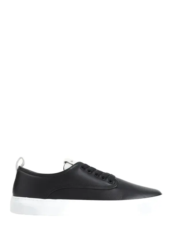 Givenchy Premium Leather Lace-up Sneakers - Black