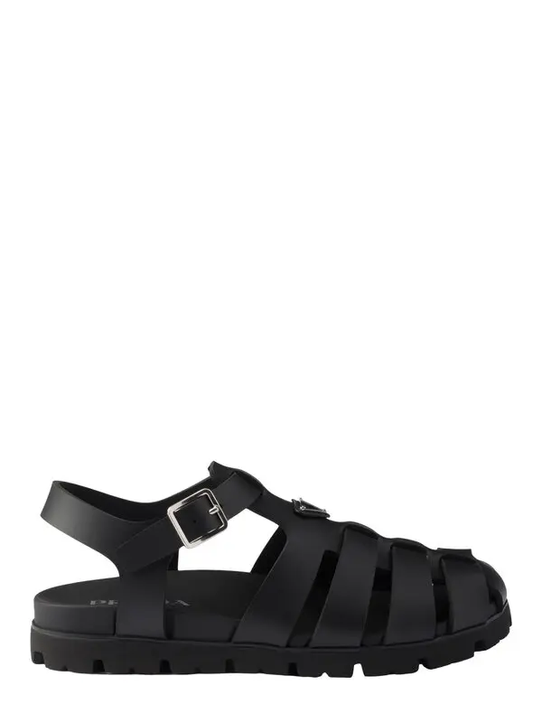 Prada Soft Print Sandals - Nero