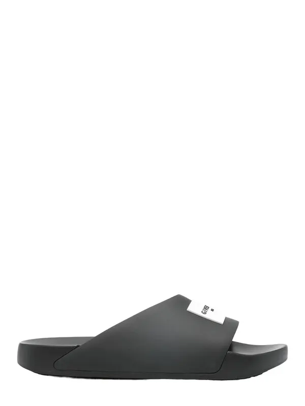 Givenchy Asymmetric Rubber Slides - Nero