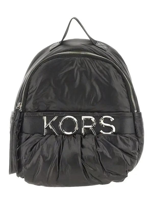 Michael Kors Leonie Logo-lettering Backpack - Black