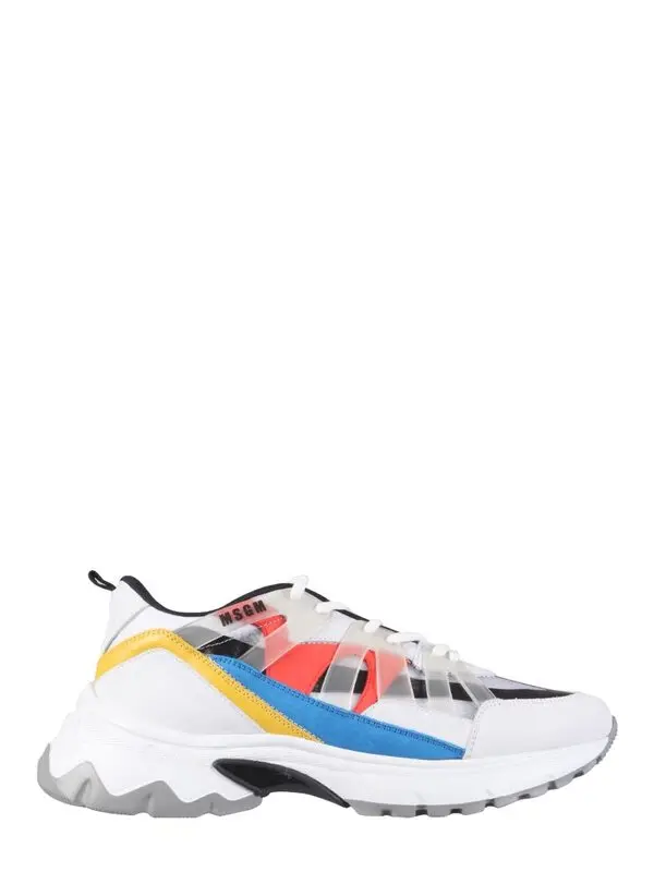 MSGM Panelled Low-top Sneakers - Multicolour