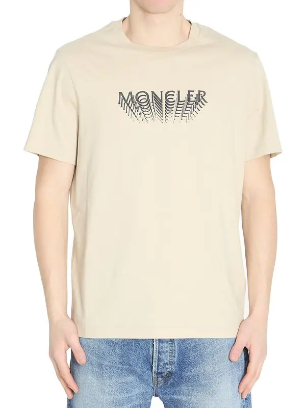 Moncler Classic Short Sleeve T-shirt For - Lightgrey