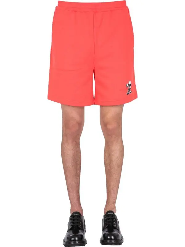Helmut Lang Bermuda Shorts With Elastic Waist - Red