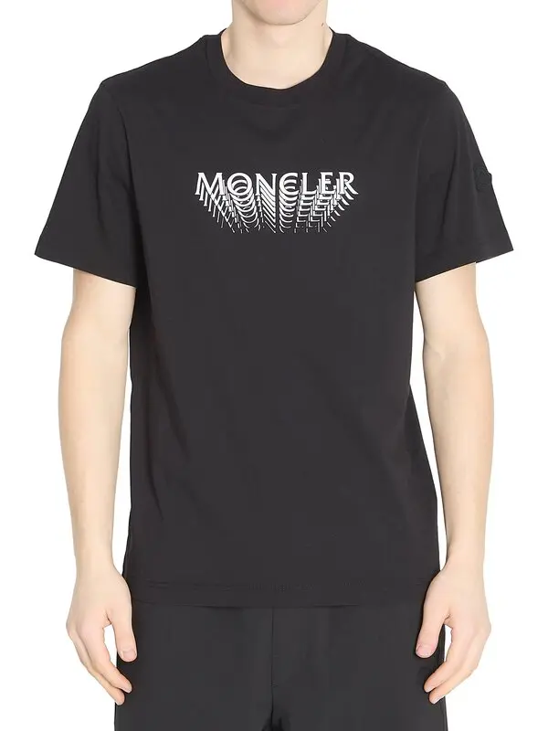 Moncler Mini Logo Ss T-shirt - Black